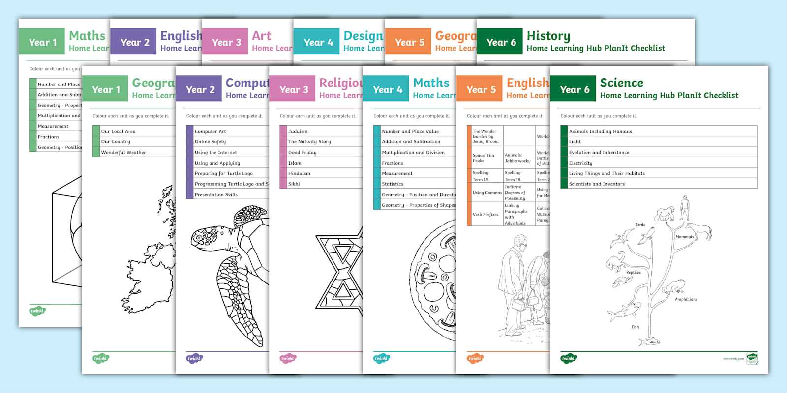 Home Learning Hub Checklist