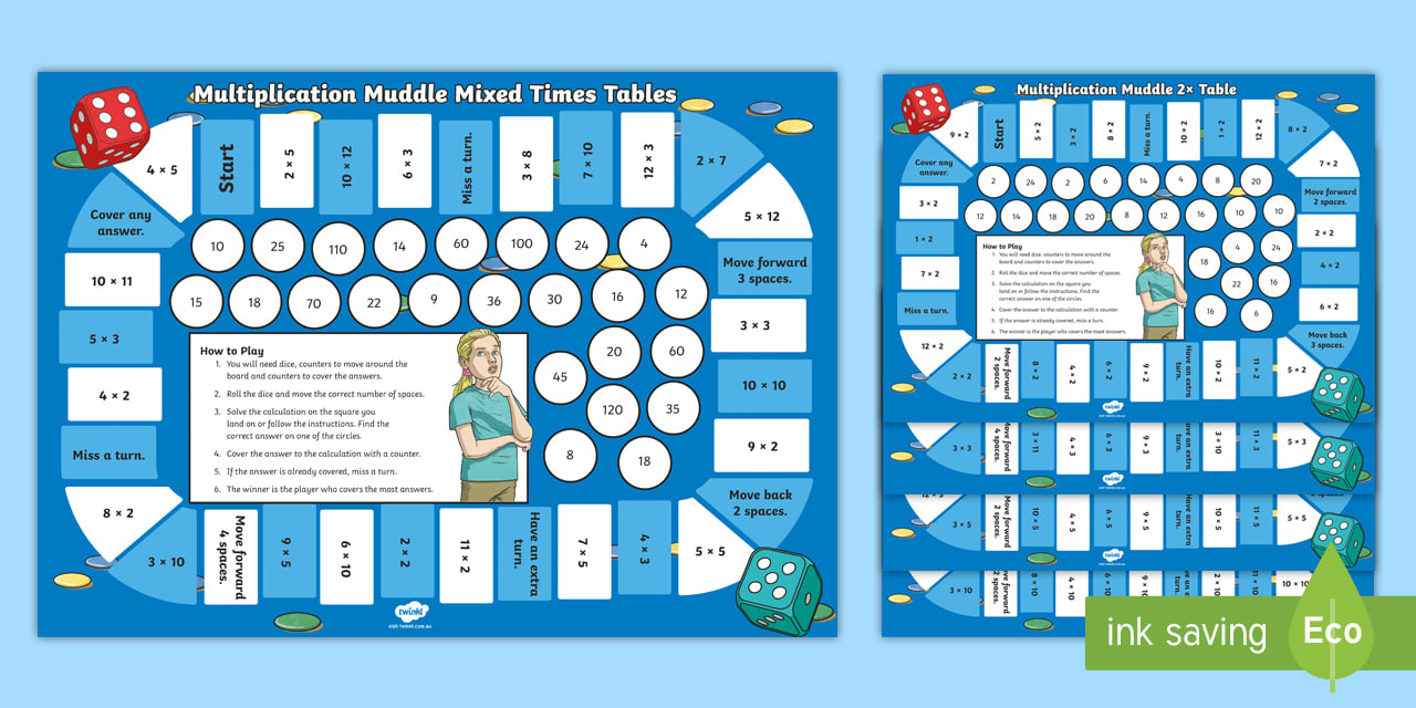 Printable Holiday Games | Multiplication Tables | Twinkl