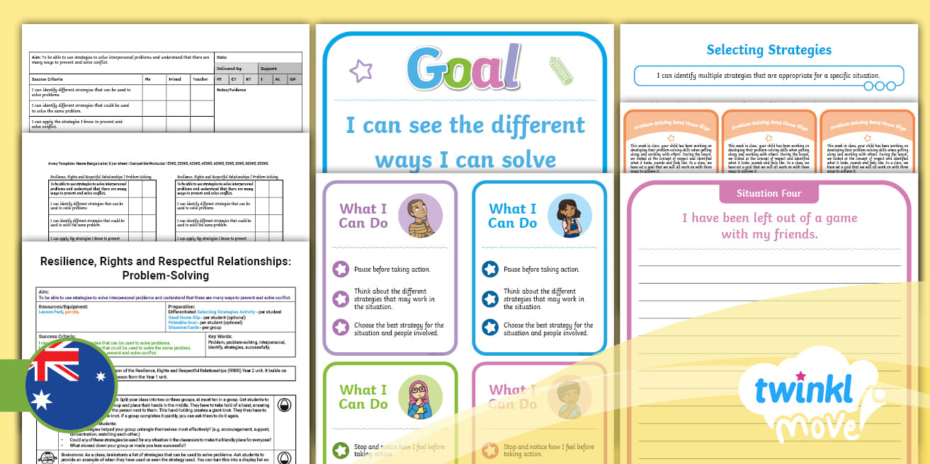 Year 2 Resilience, Rights and Respectful Relationships Problem-Solving ...