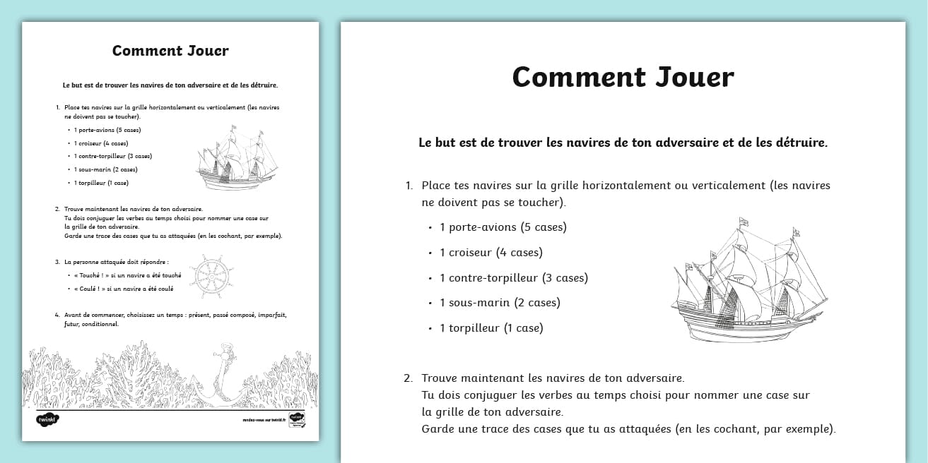 La bataille navale des verbes français