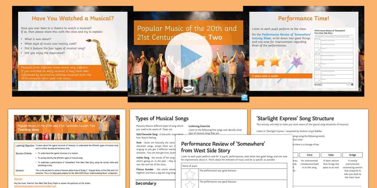 Popular Music of the 20th and 21st Centuries: Lesson 2 - GCSE Music ...