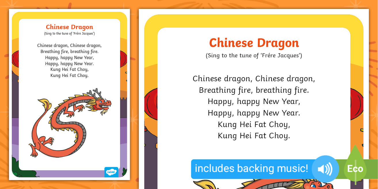 Chinese Dragon Song - chinese new year, chinese dragon, chinese, dragon ...