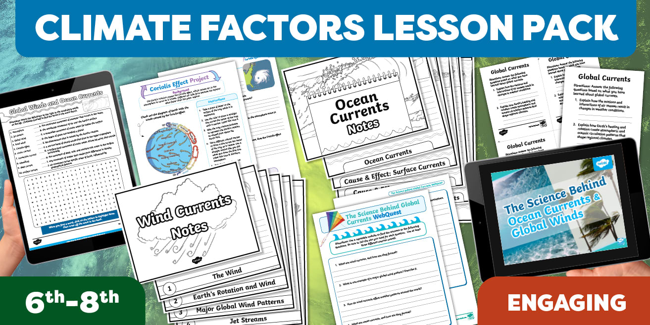 Weather and Climate Factors | Science | Twinkl USA