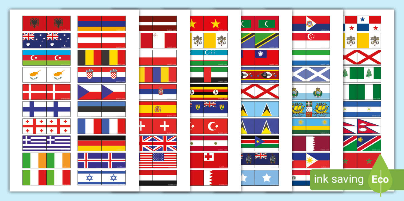 Flags of the World Toothpick Flags
