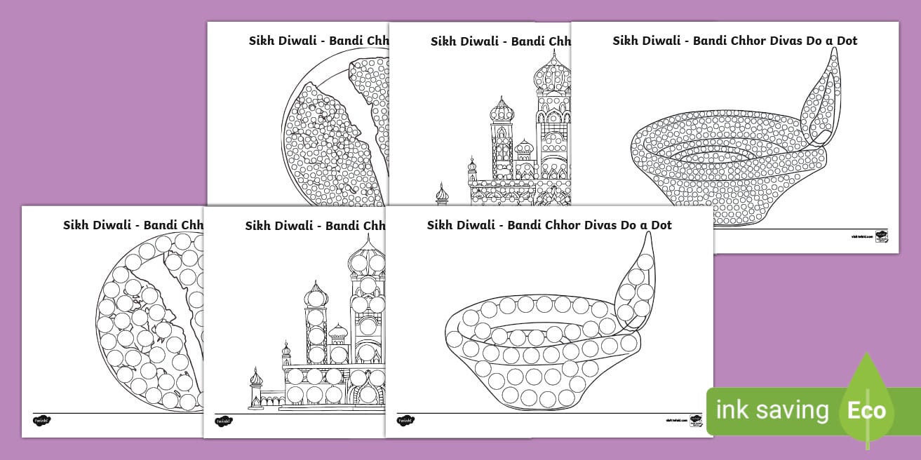 Sikh Diwali - Bandi Chhor Divas Do a Dot Activity