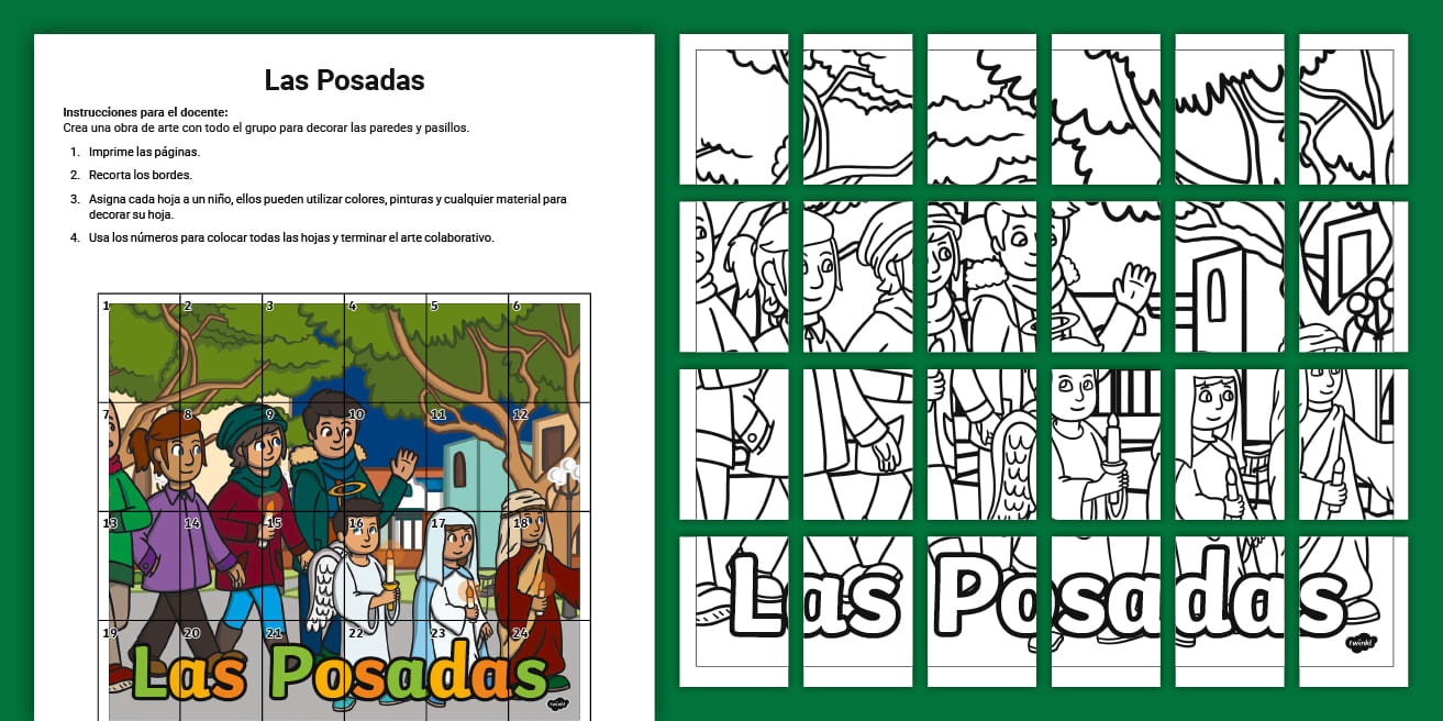 Arte colaborativo: Las posadas