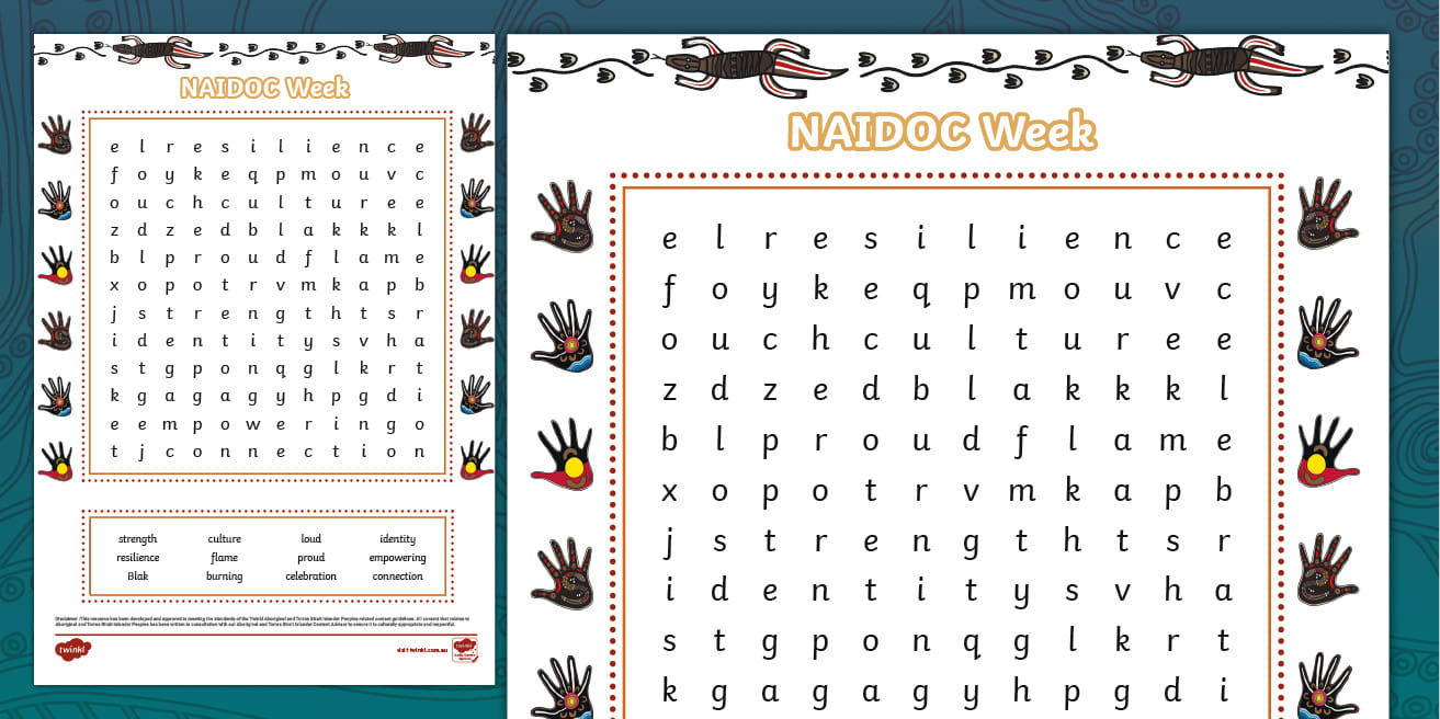 NAIDOC Week 2024 - Word Search
