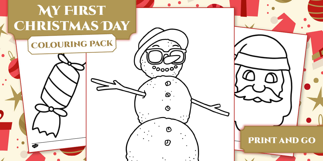 My First Christmas Day Colouring Pack