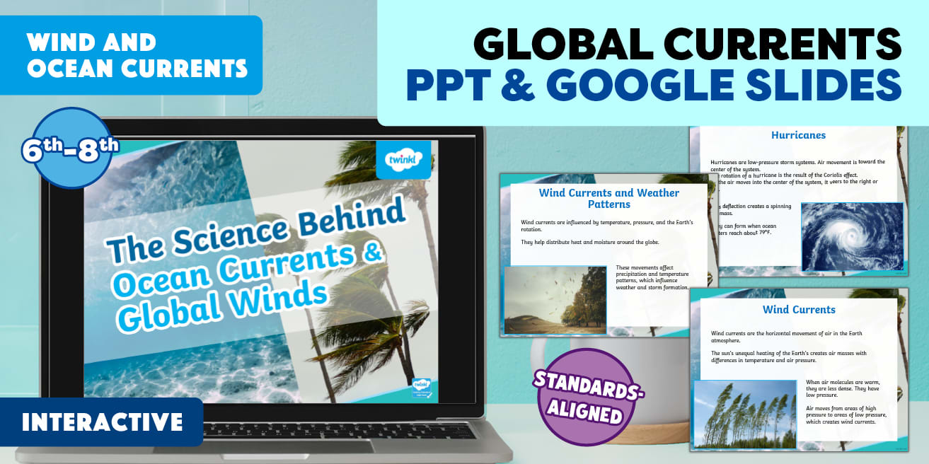 Ocean Currents and Global Winds PowerPoint & Google Slides
