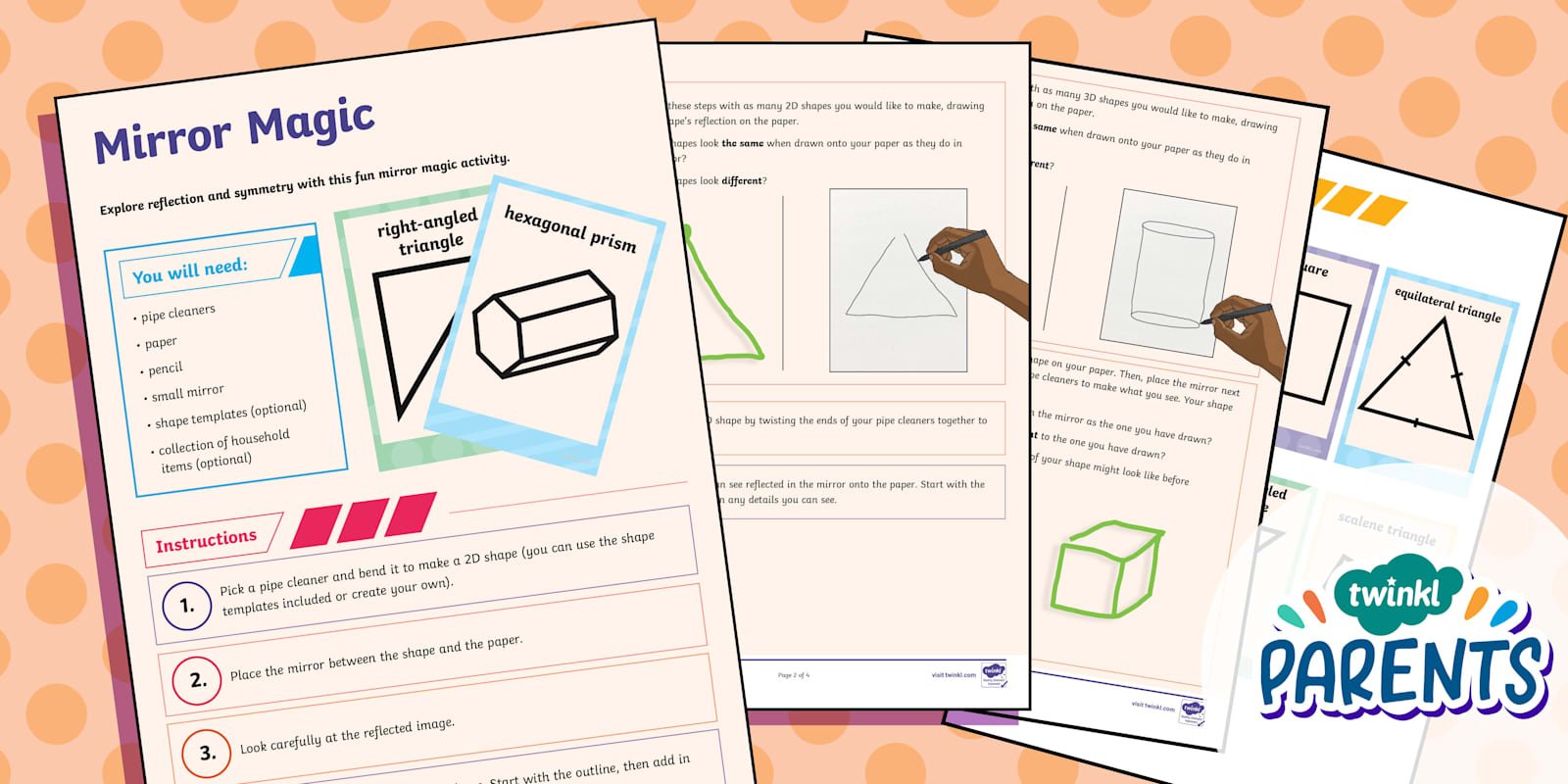 SEND Maths Support: Mirror Magic (Year 6 Level)