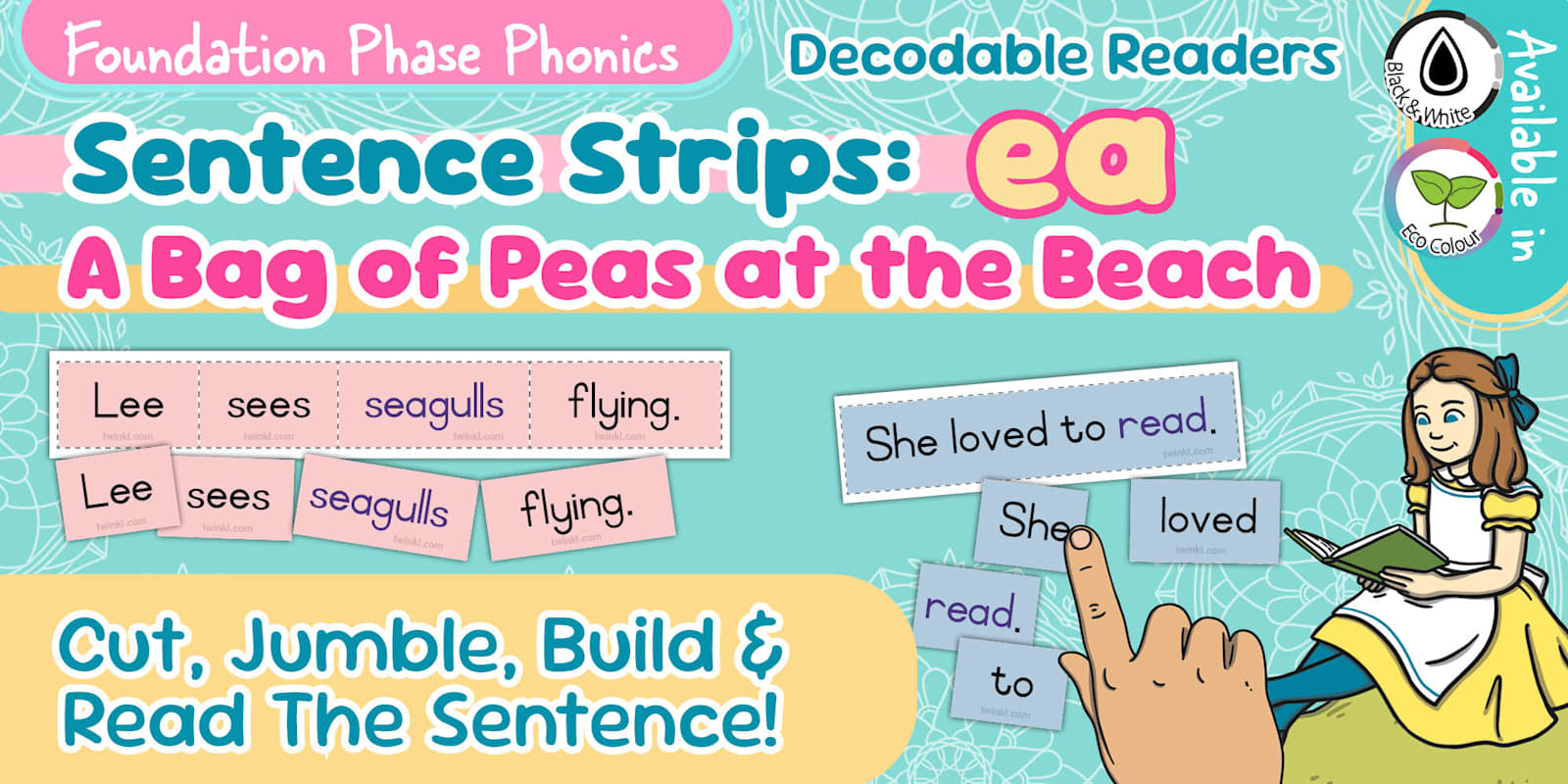 Foundation Phase Phonics -ea Decodable Reader - Read and Build Sentence ...