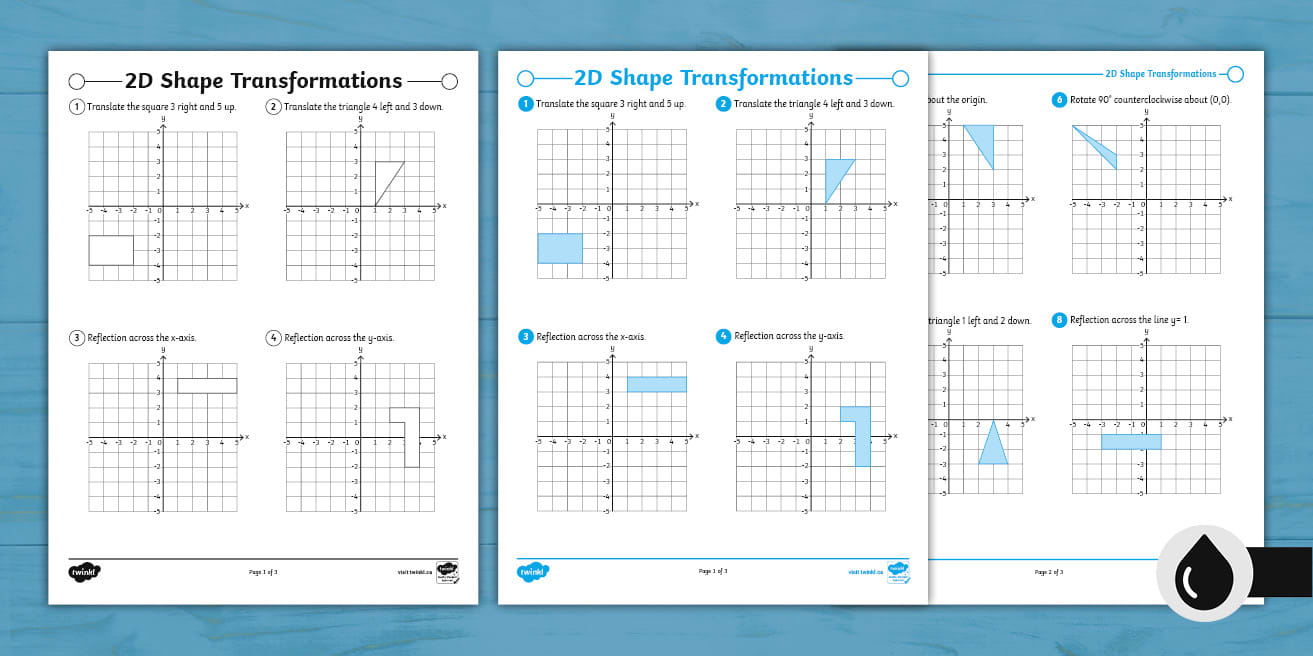 Transformations of 2D Shapes Activity