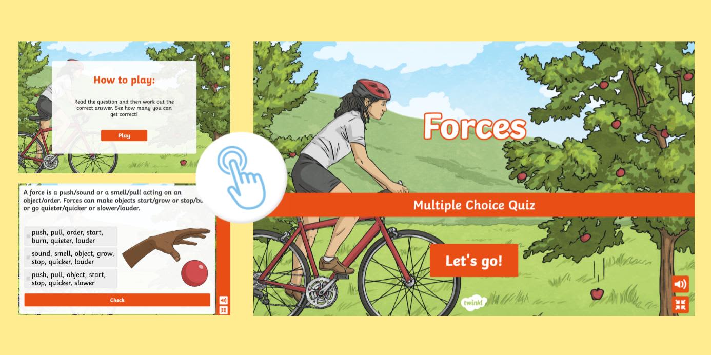 Forces Multiple Choice Quiz