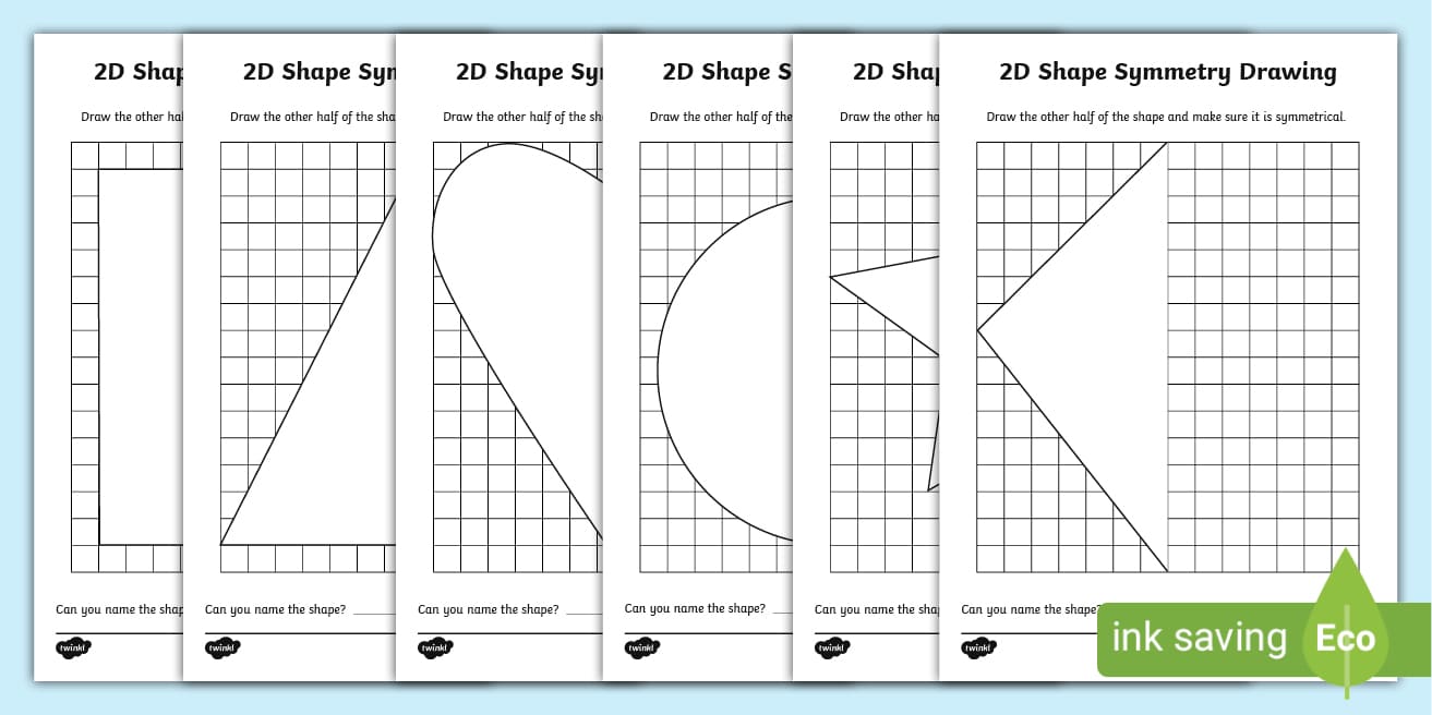 2D Shape Symmetry Drawing Activities