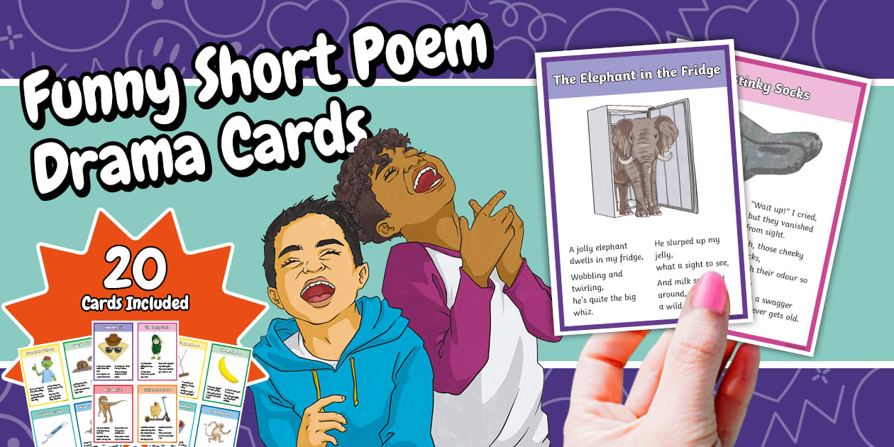 Funny Short Poem Drama Cards