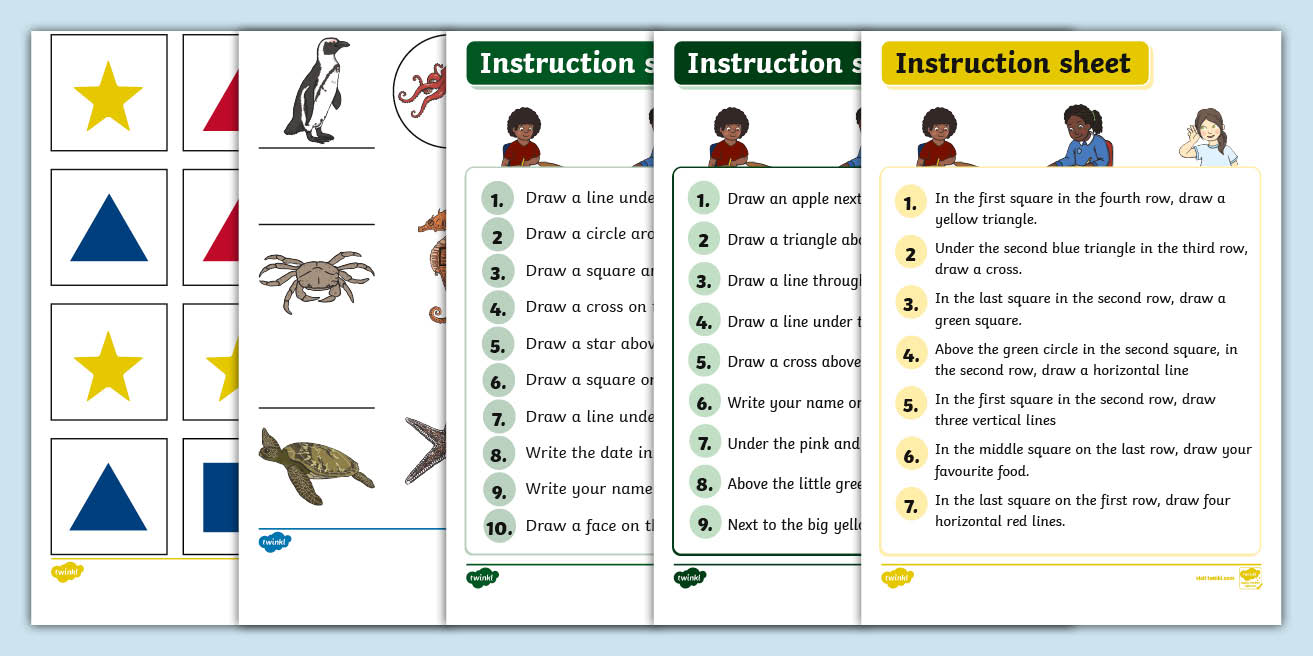 fun instructions activities