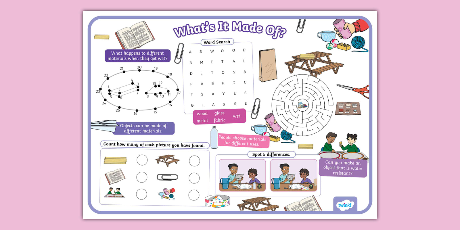 What's It Made Of? Activity Mat
