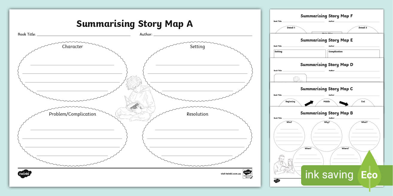 Summarising Story Maps Pack | Reading Comprehension Strategy