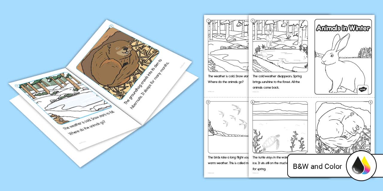 Animals in Winter Emergent Reader
