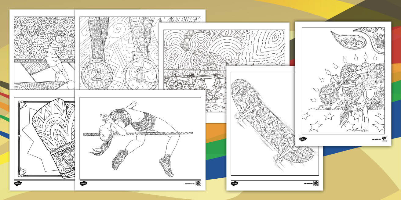 olympics coloring pages for kids
