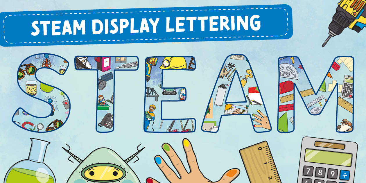 STEAM Display Lettering