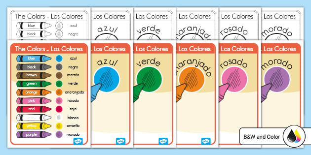 The Colors - Los Colores Spanish/English Posters | Twinkl
