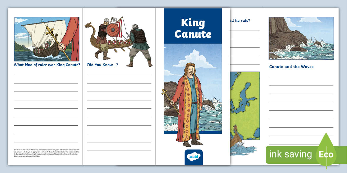 King Canute Leaflet Template