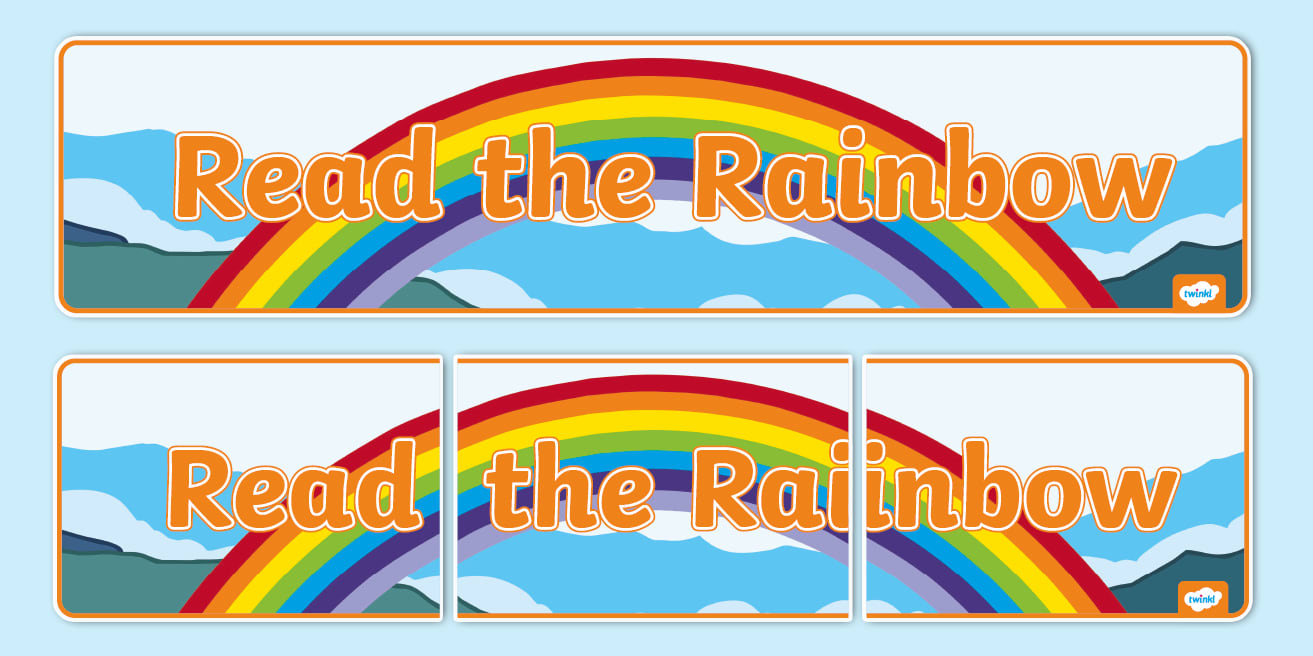 Read the Rainbow Display Banner