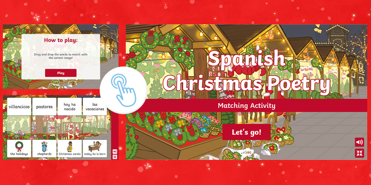 Interactive Spanish Christmas Vocabulary Game | CfE | Twinkl