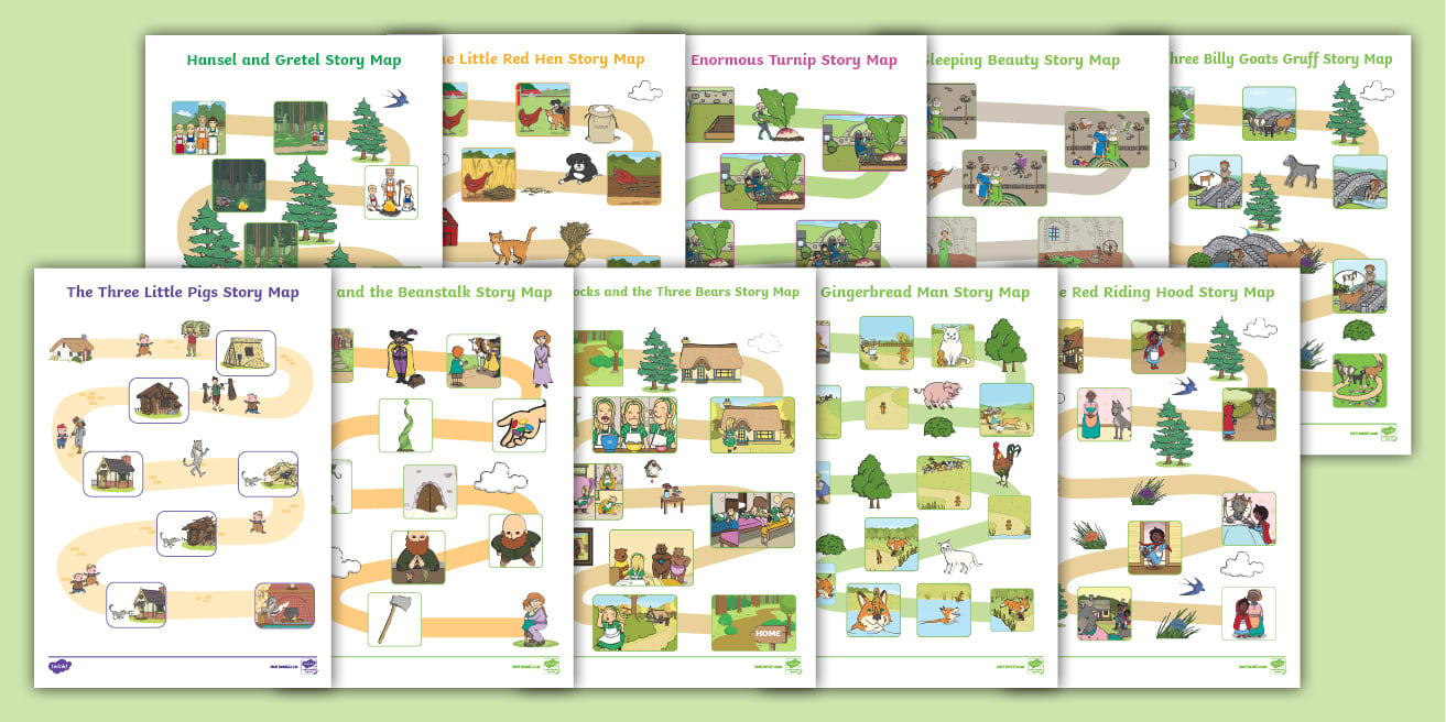 Fairy Tales Completed Story Map Pack