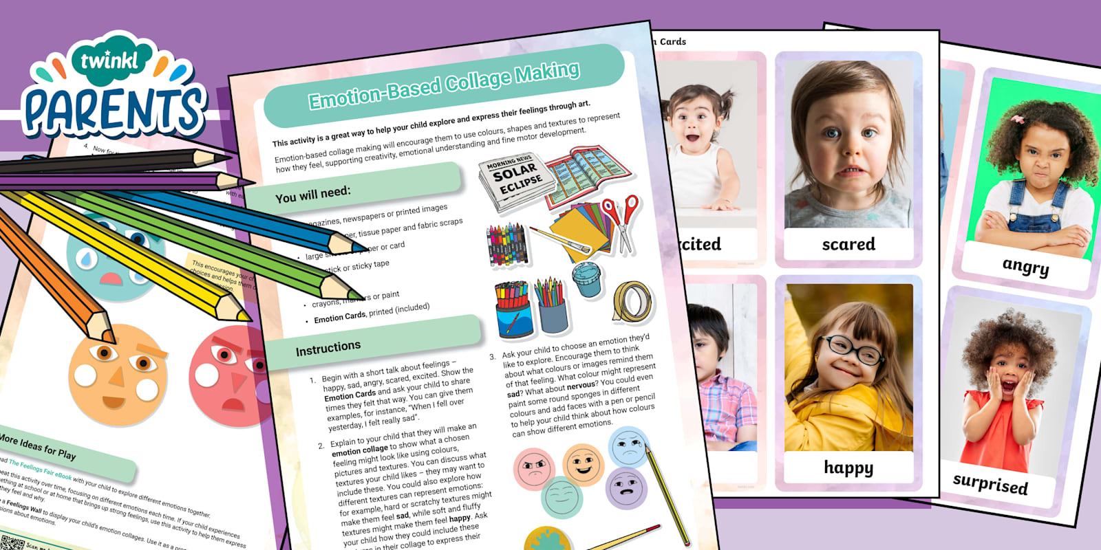 SEND Early Years Activities: Emotion-Based Collage Making