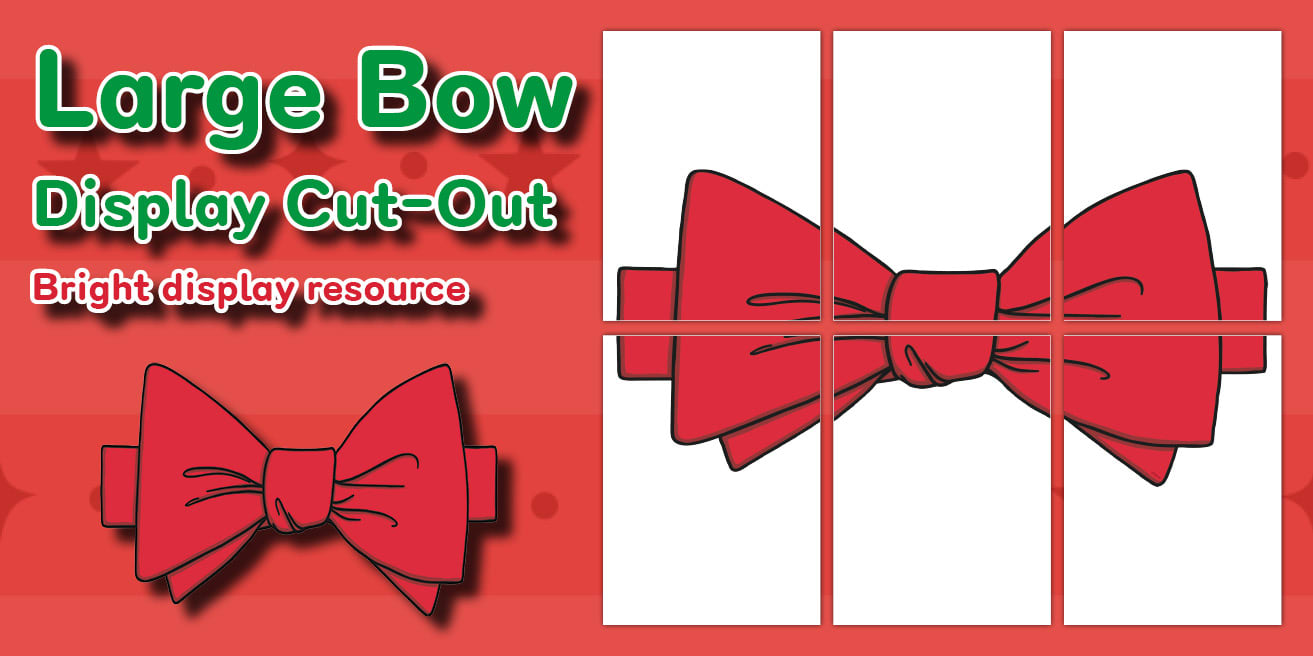 Large Bow Display Cut-Out