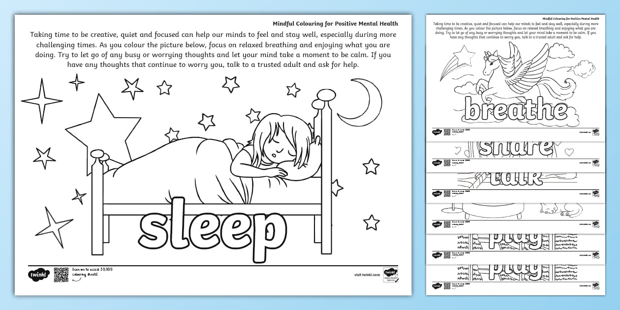Children's Mental Health - Colouring for Mindfulness