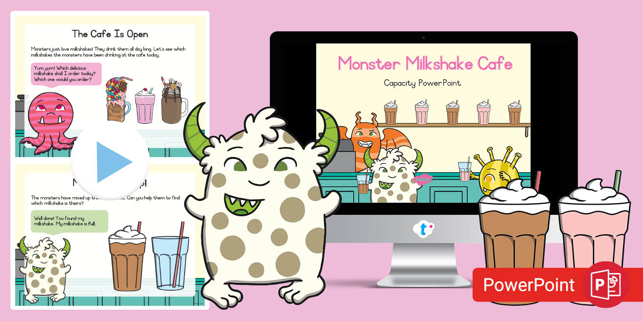 Grade R Monster Milkshake Capacity Cafe` PowerPoint