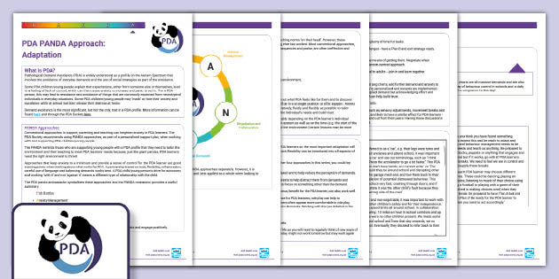 PDA Adaptation | PANDA Approach | PDA Society and Twinkl
