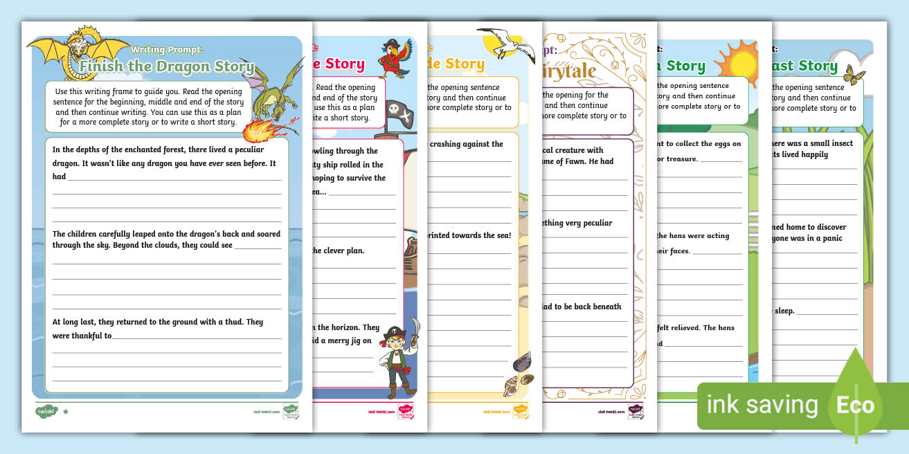 Differentiated Writing Prompts: Finish the Story Pack