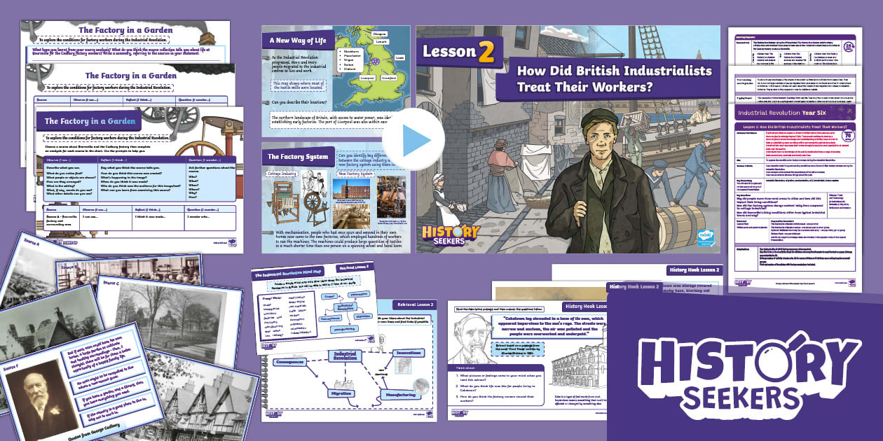 History Seekers: UKS2: Industrial Revolution Lesson 2 Industrial ...