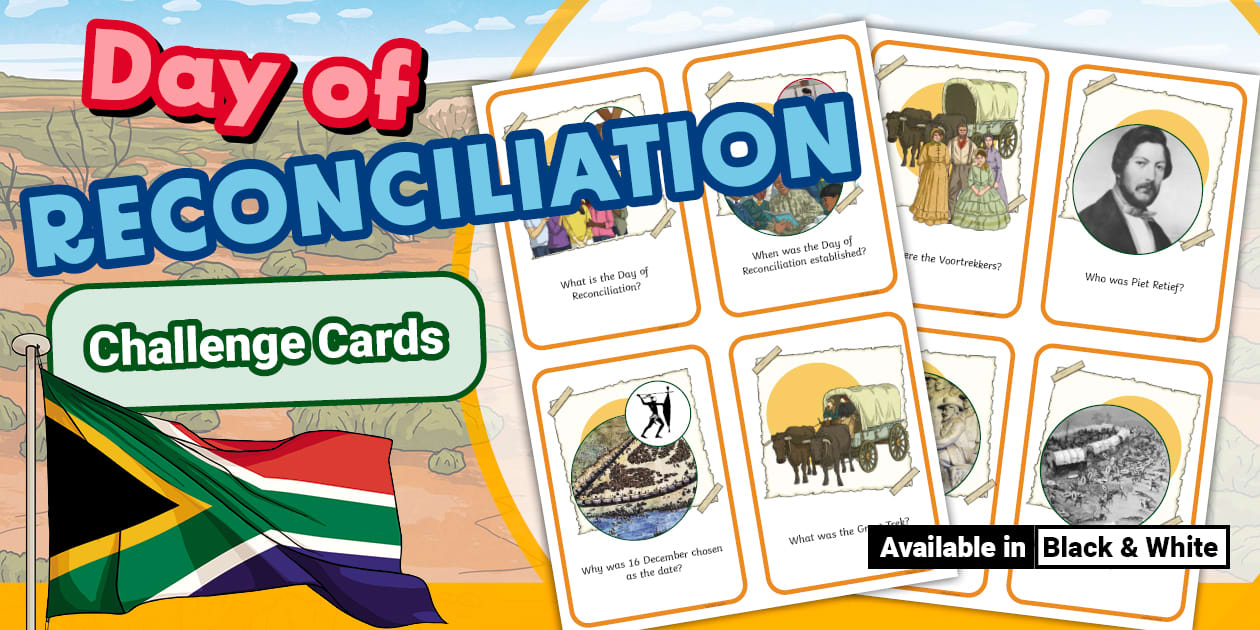 Senior Phase - History - Day of Reconciliation - Challenge Cards (CAPS ...