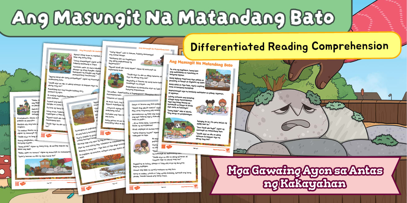Ang Masungit Na Matandang Bato: Differentiated Reading Comprehension