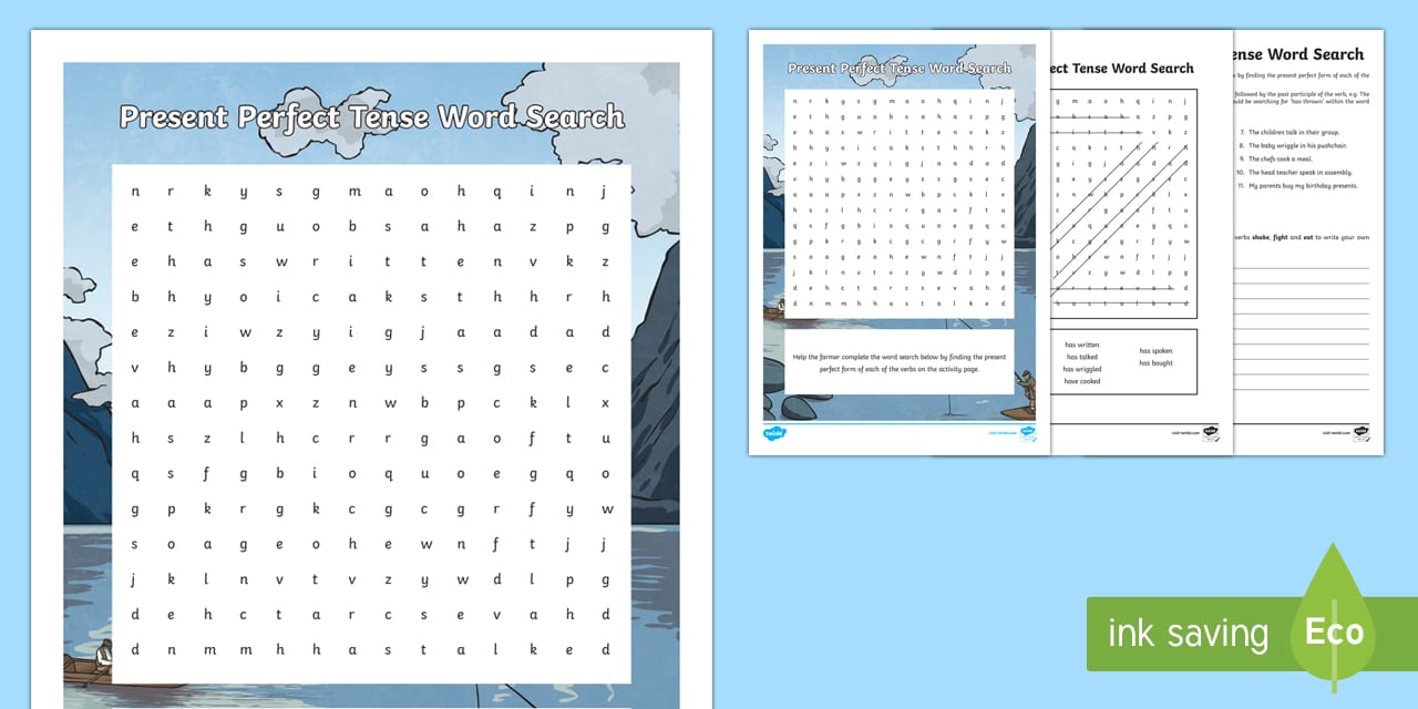 Tense Times: A Present Perfect Word Search