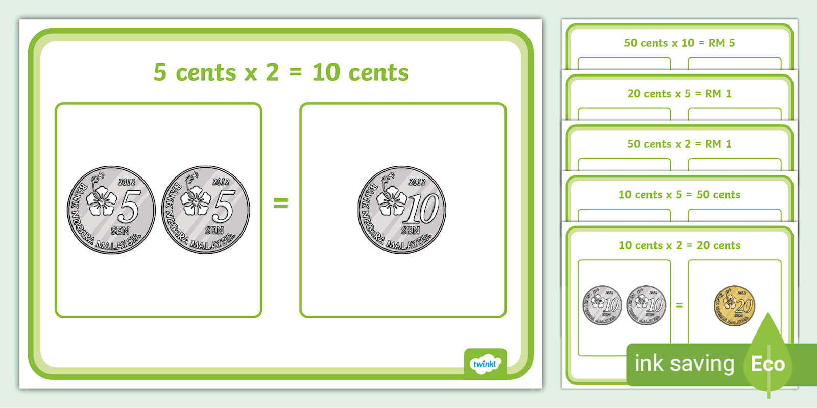 Malaysian Currency Equivalent Posters
