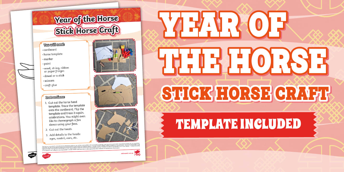 Year of the Horse Stick Horse Craft