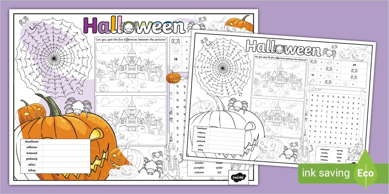 Halloween Activity Mat