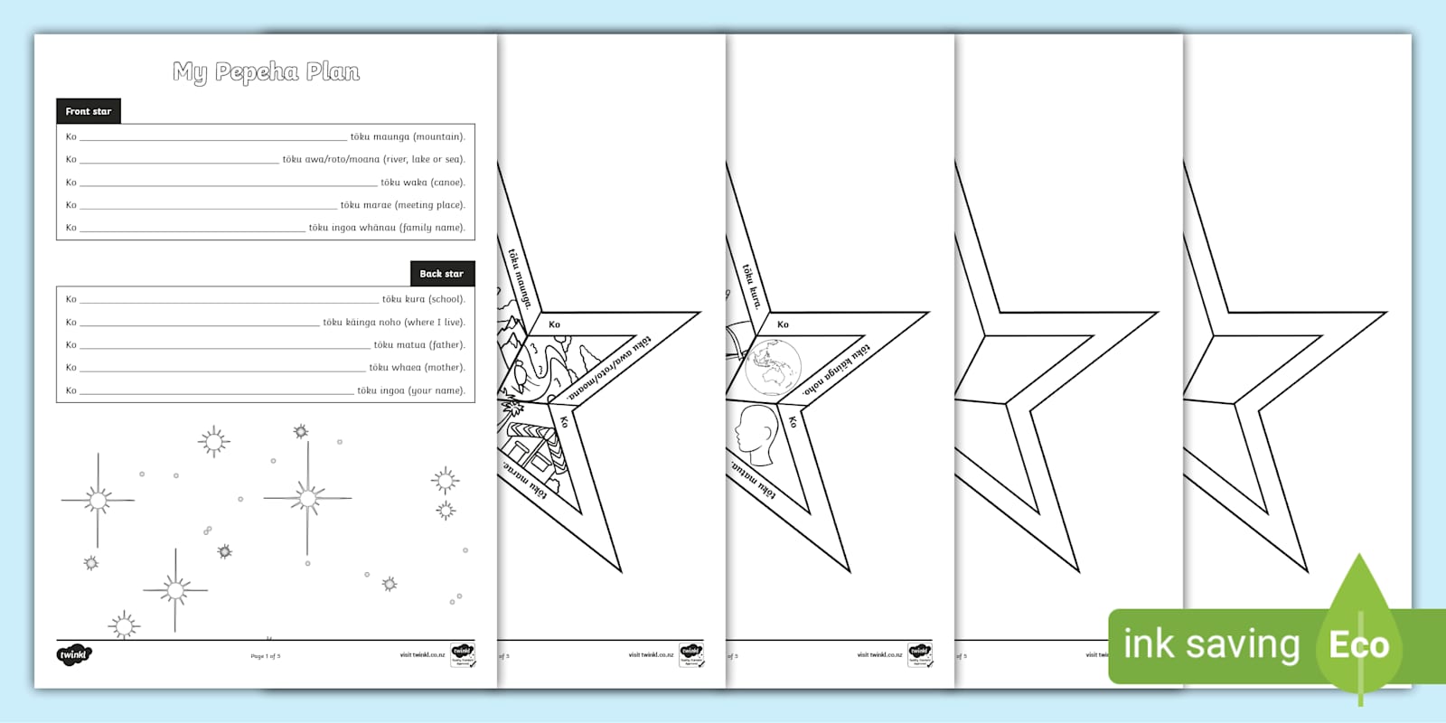 Visual Star Pepeha Template