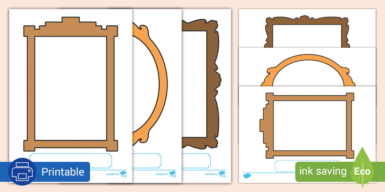 Self-Portrait Frame Templates - Primary Resources