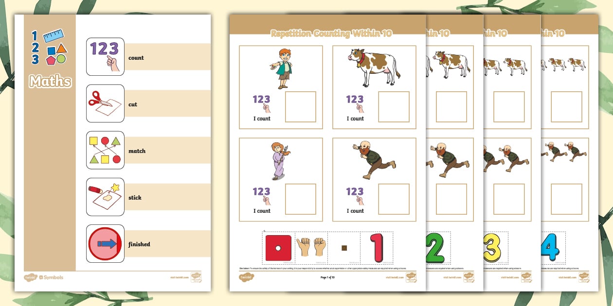 SEND Structured Steps Jack and the Beanstalk Repetition Counting Within 10