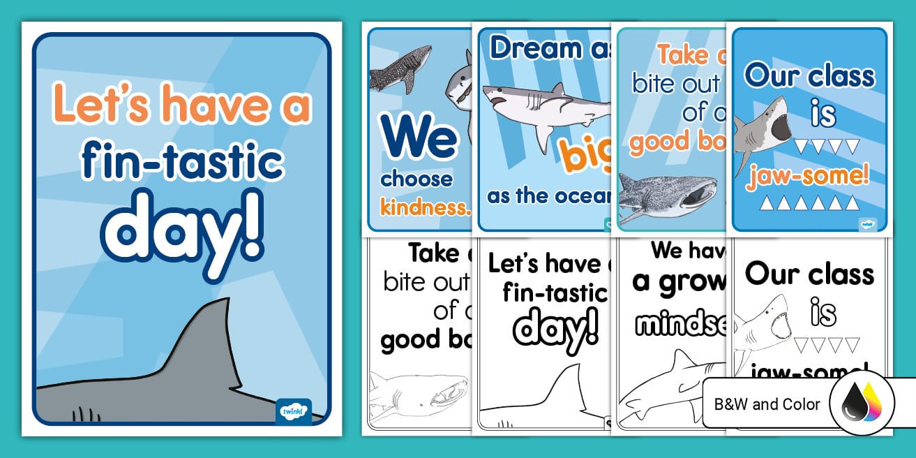 Shark Posters | Shark Week Resource | Twinkl USA