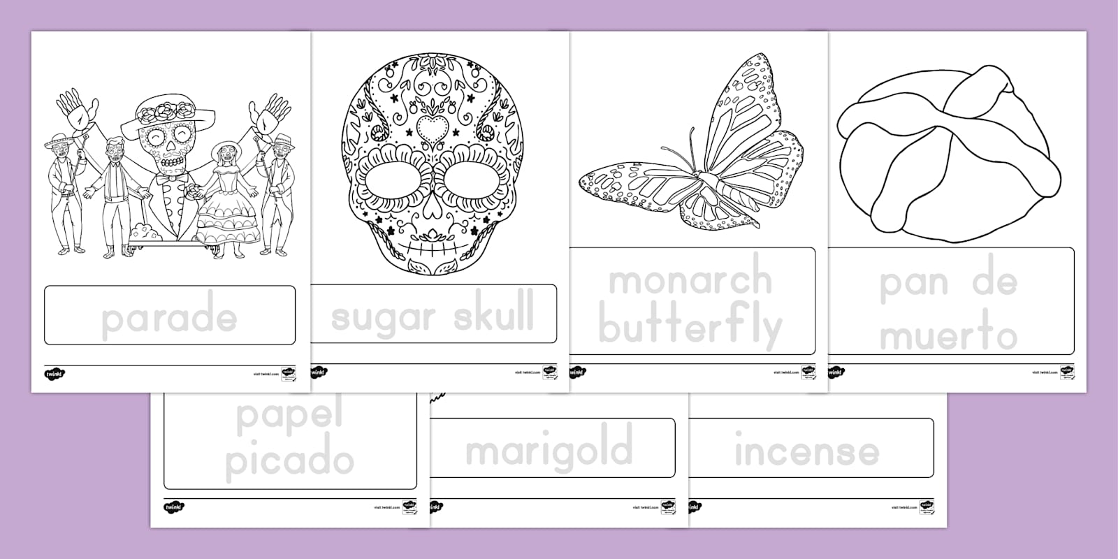 pan de muerto coloring page