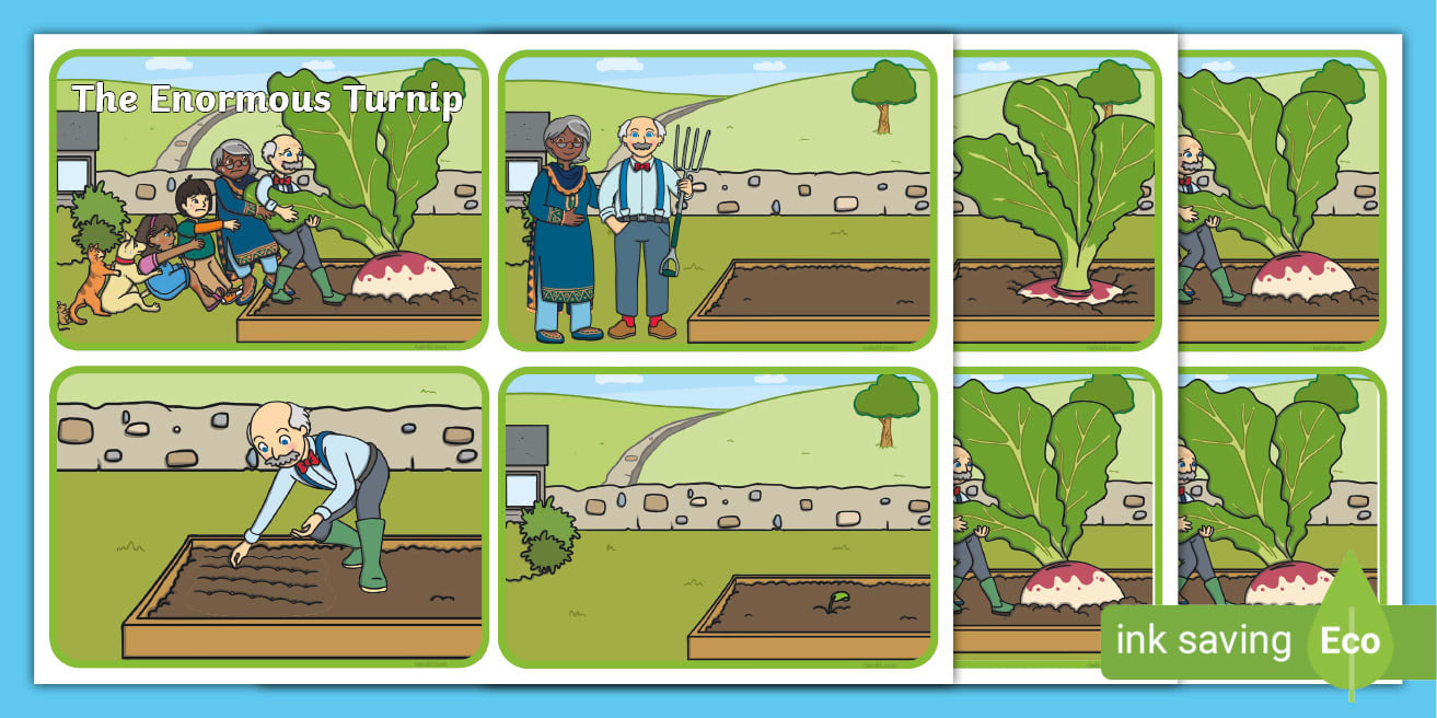 The Enormous Turnip Story Sequencing Cards