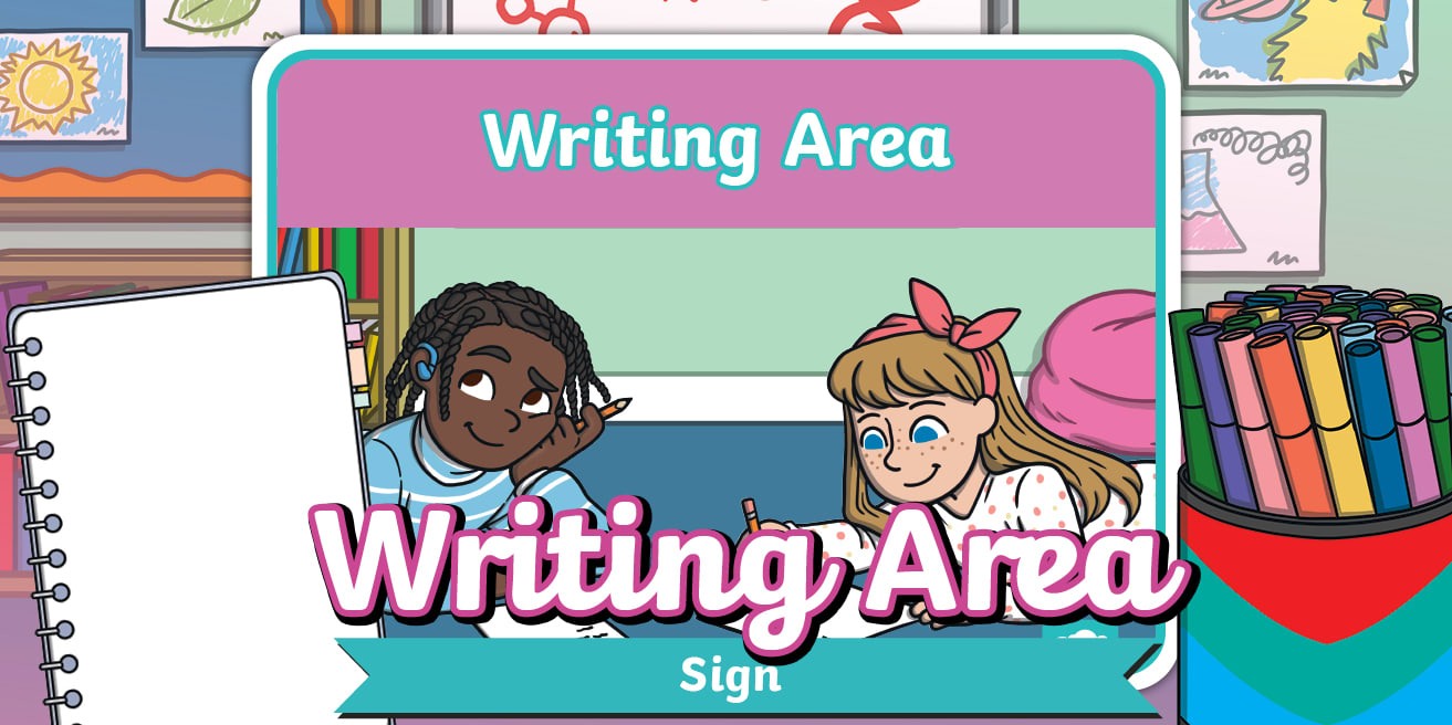 Writing Area Sign